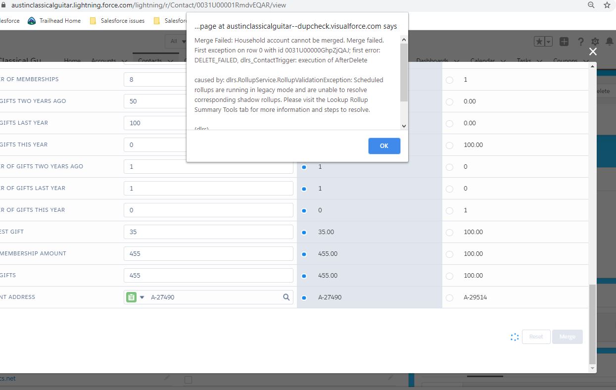 NPSP Contact Merge throwing error related to shadow records · Issue #963 · SFDO-Community ...