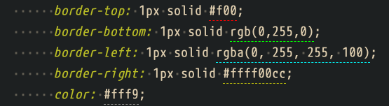 New border 'dashed' · Issue #100 · enyancc/vscode-ext-color-highlight ...