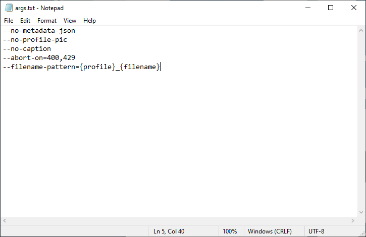 Error login using +args.txt · Issue #1194 · instaloader/instaloader · GitHub