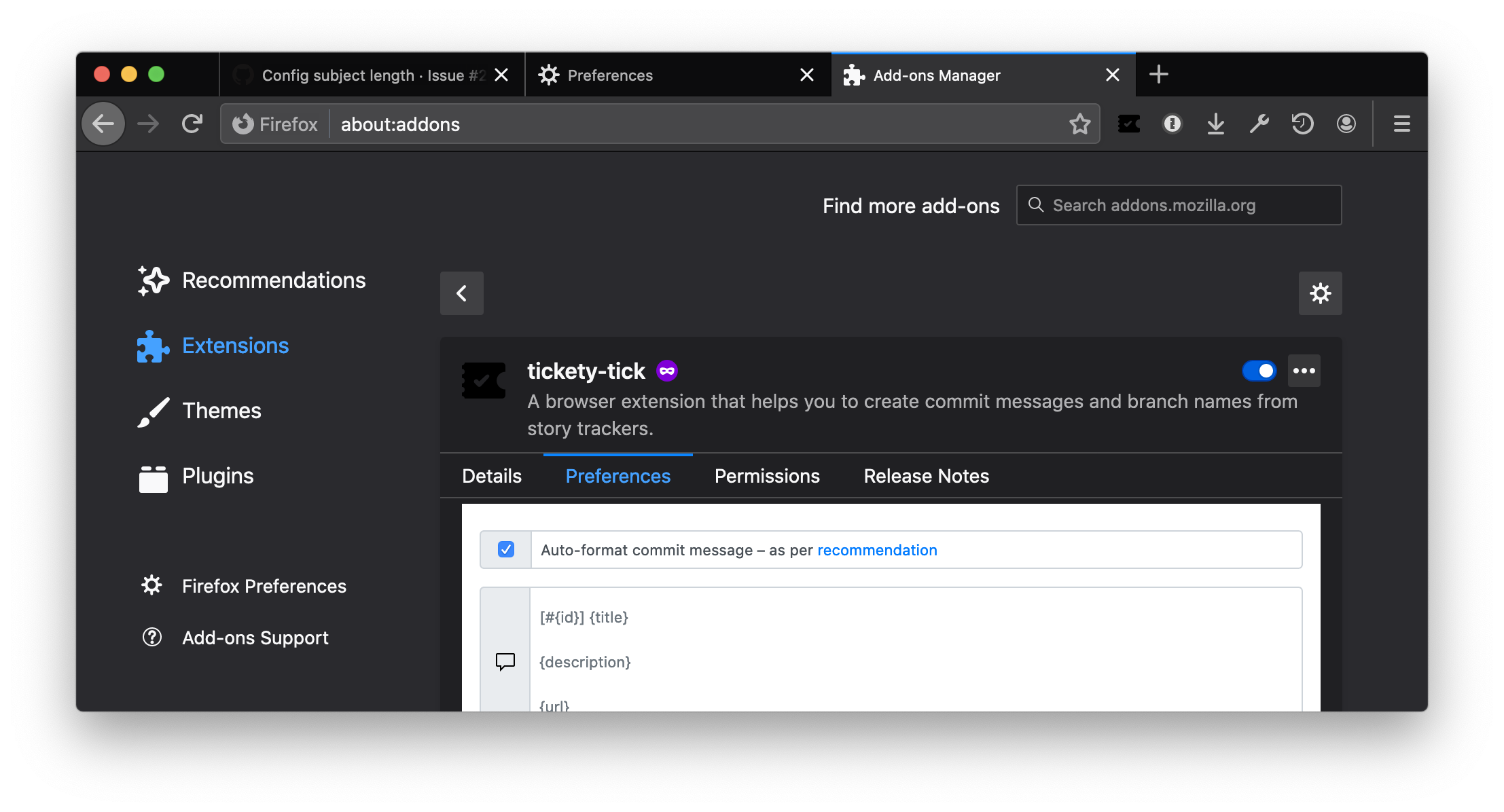 Config subject length · Issue #213 · bitcrowd/tickety-tick · GitHub