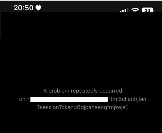 [2.6.0] [client] A problem repeatedly occurred on link_html5 · Issue #17375 · bigbluebutton ...