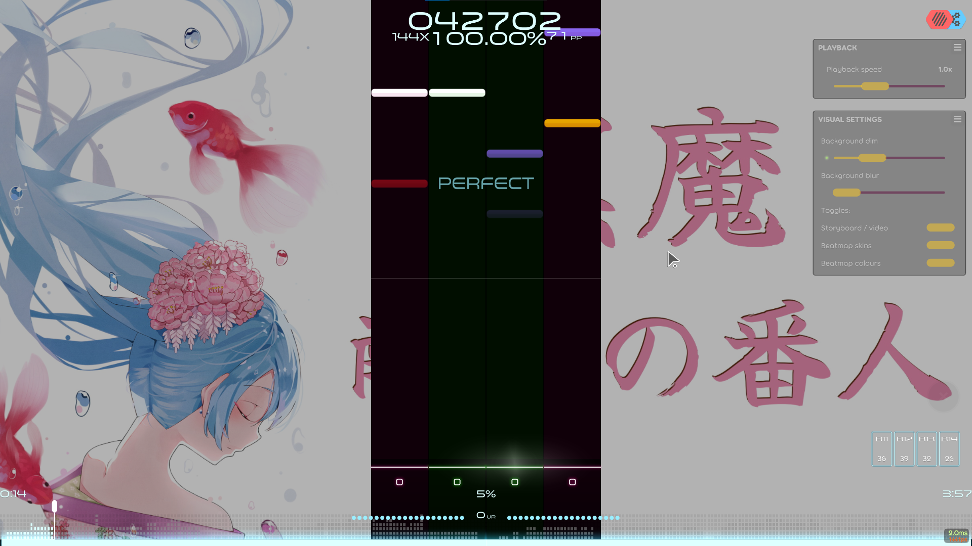 Hold notes are invisible with FadeIn/Hidden mods in Argon skin · Issue ...