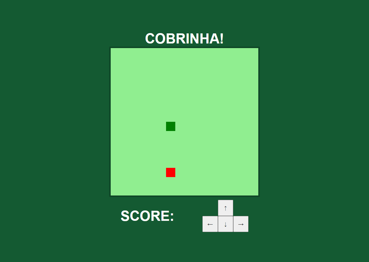 GitHub - VicLira/jogo-cobrinha: Famoso jogo da cobrinha feito em HTML, CSS e JavaScript.
