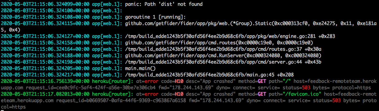 panic: Path 'dist' not found · Issue #860 · getfider/fider · GitHub
