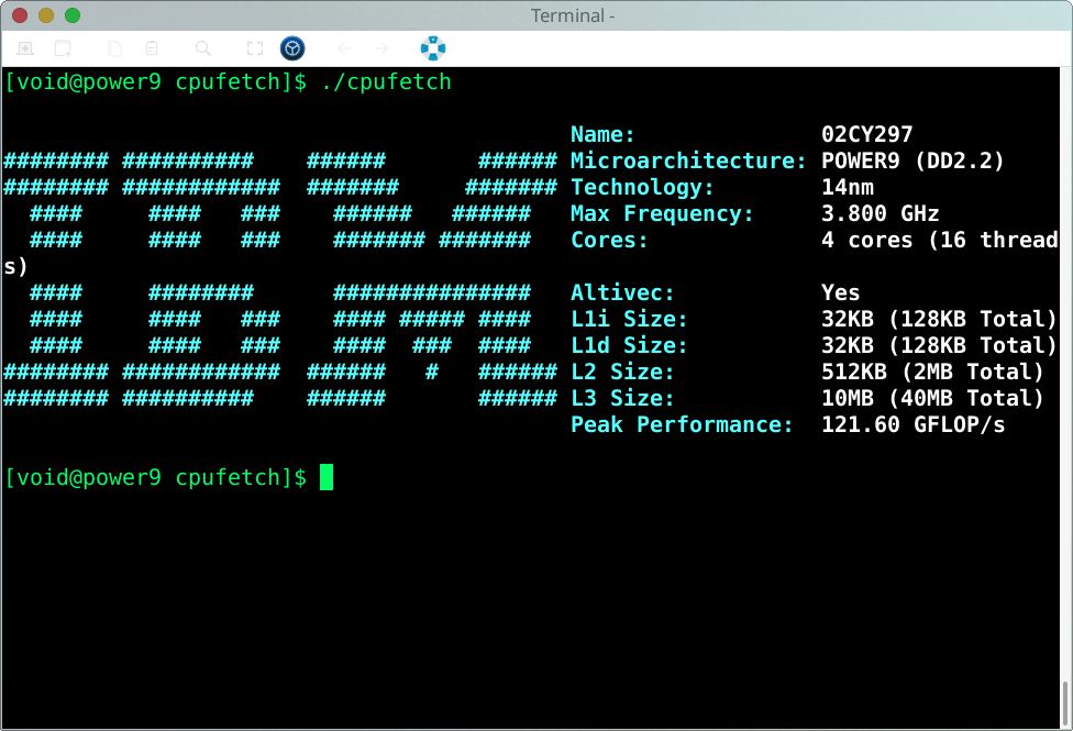 Support for PowerPC64 BE and LE · Issue #85 · Dr-Noob/cpufetch · GitHub