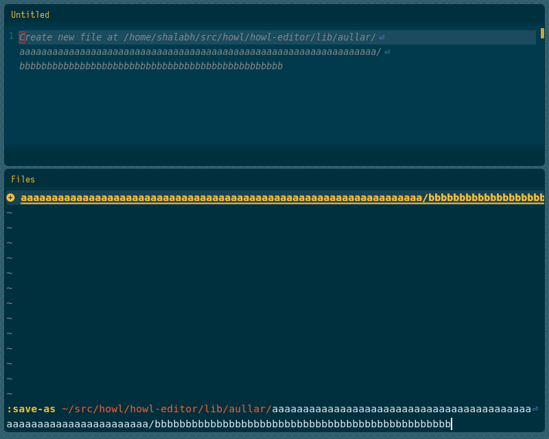 multiline interaction view is broken · Issue #452 · howl-editor/howl · GitHub