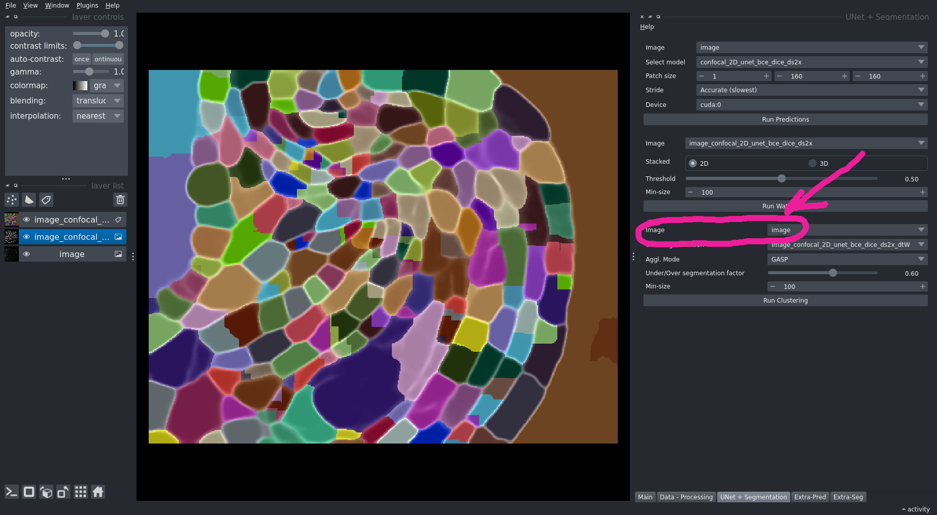 Use pmaps layer instead of image layer by default in Watershed, Clustering and Proofreading ...