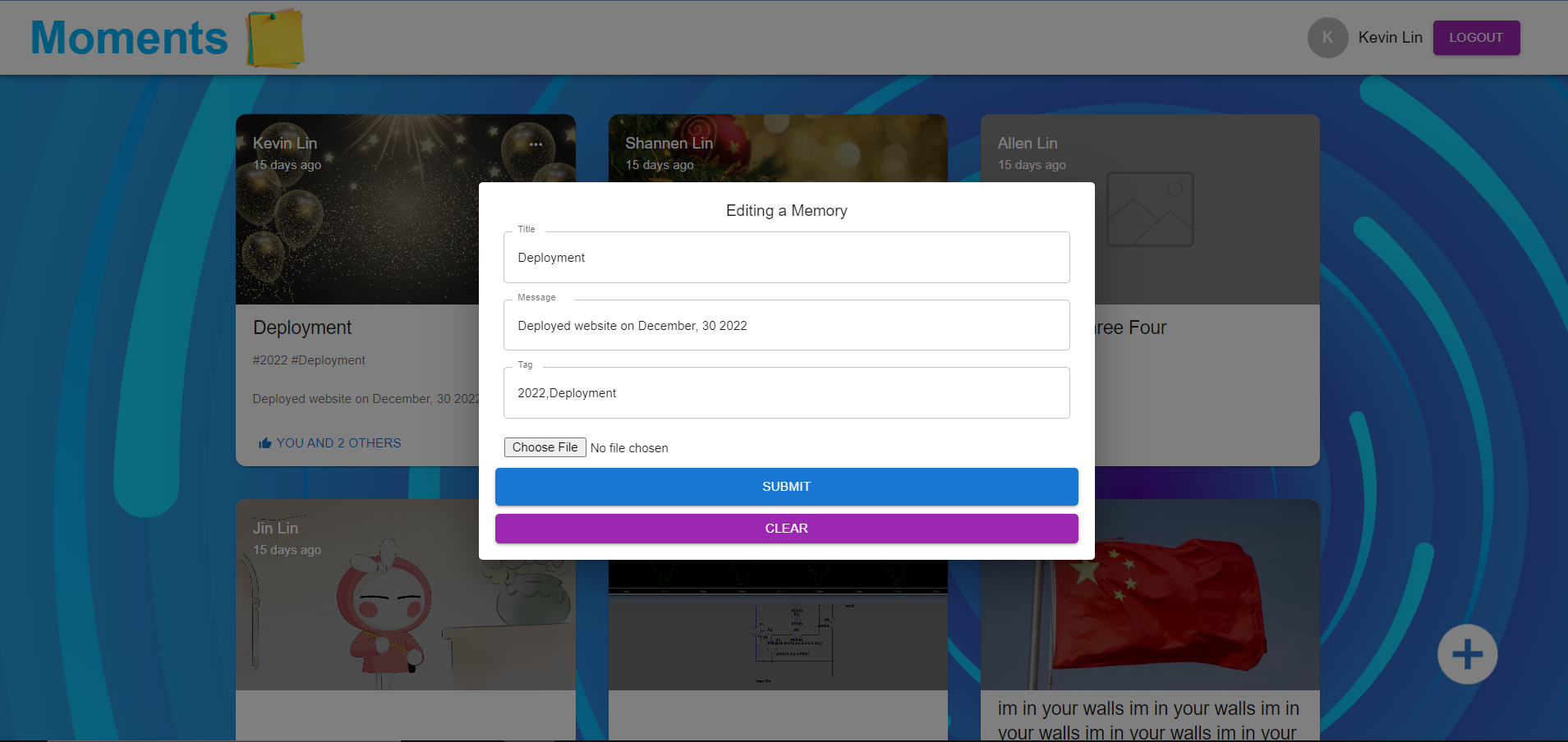 GitHub - 5OL4M3/MomentsApp