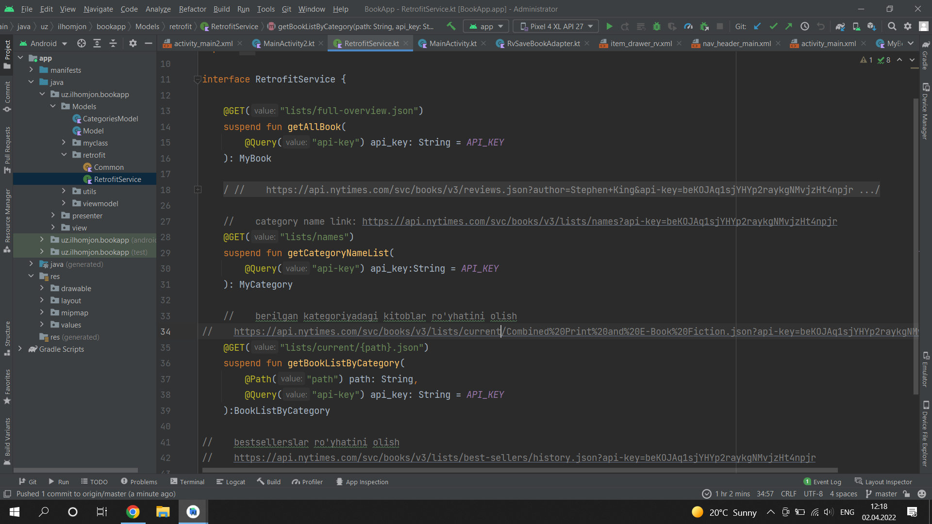GitHub - Ilhomjon1502/BookApp