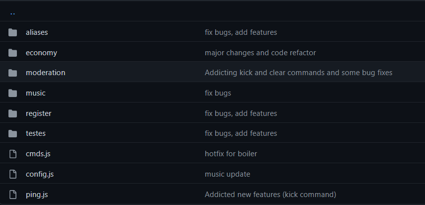 Sugestão para reorganização dos comandos · Issue #26 · he4rt/he4rt-bot ...