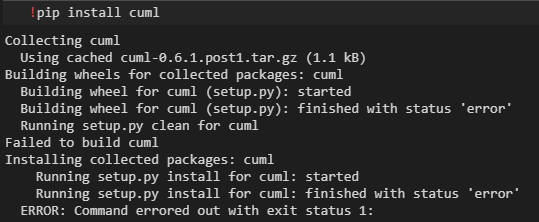 [QST] I can't import the cuml or cudf to my local pc · Issue #2917 · rapidsai/cuml · GitHub