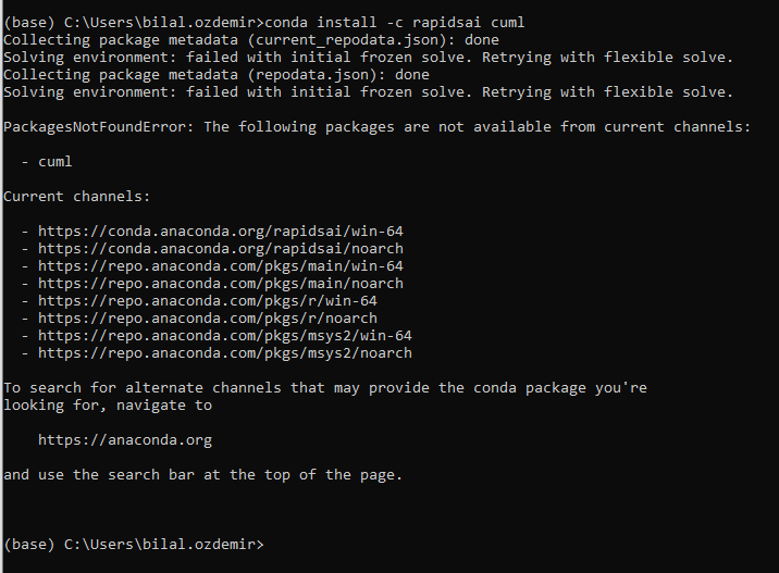 [QST] I can't import the cuml or cudf to my local pc · Issue #2917 · rapidsai/cuml · GitHub
