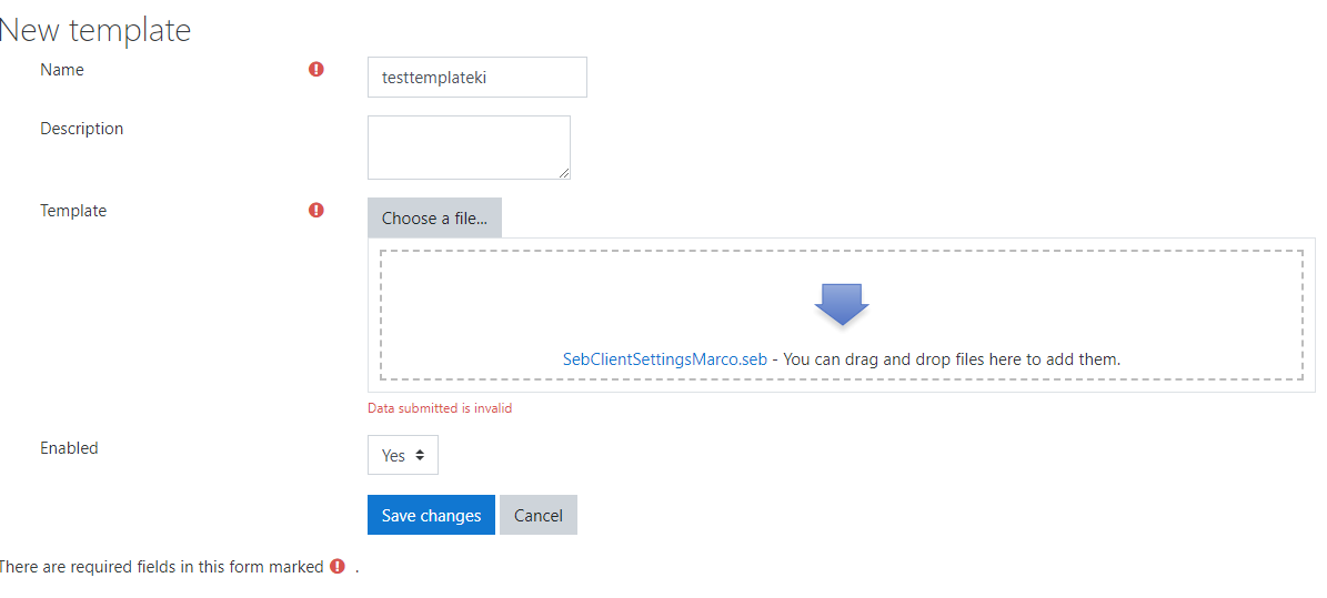 Uploading config file to add a new template doesn't work · Issue #161 · catalyst/moodle ...