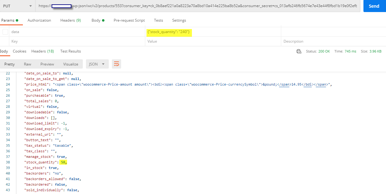 Rest Api Put Returns 200 But Doesn T Update · Issue 28178 · Woocommerce Woocommerce · Github