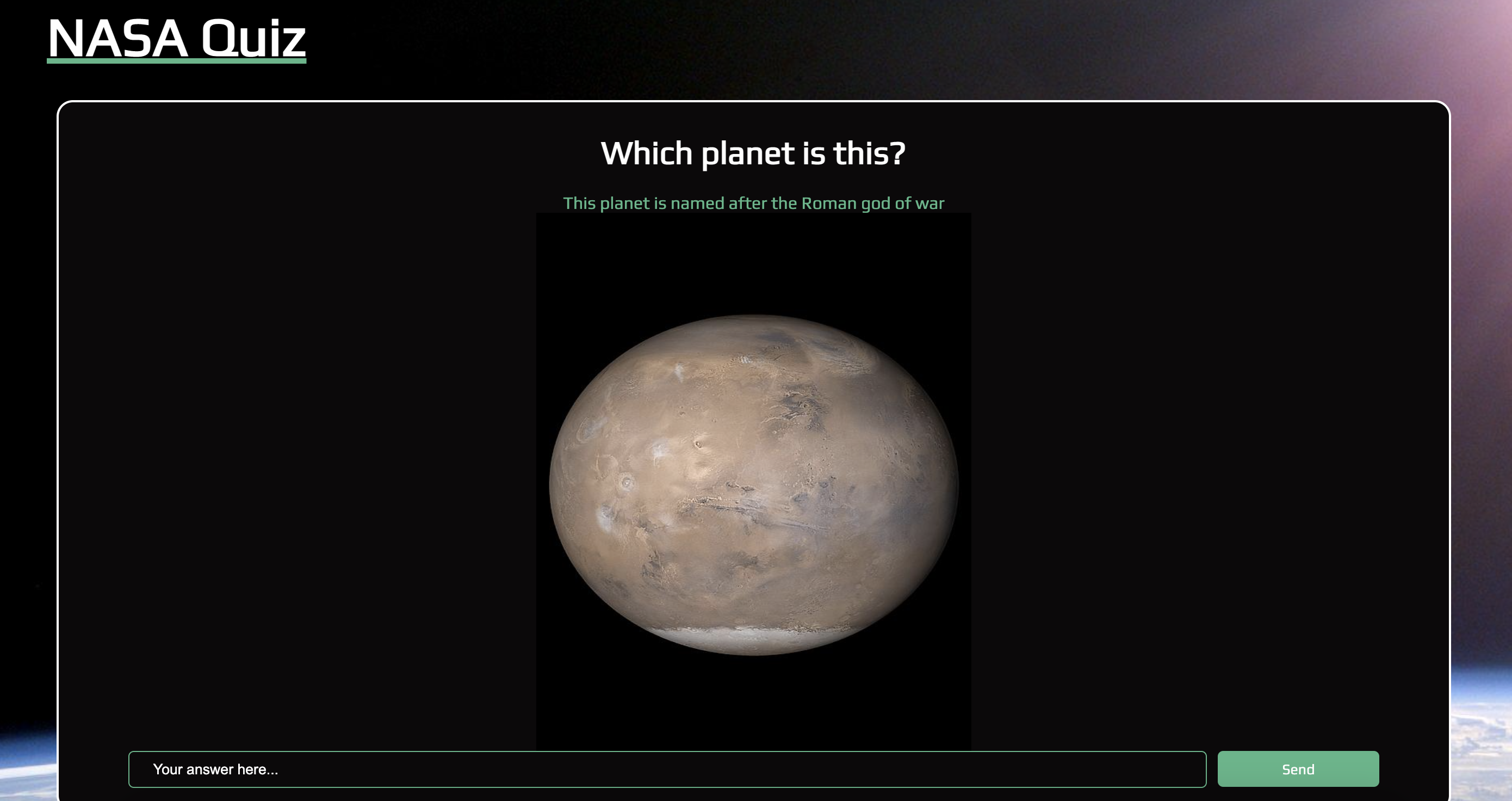 GitHub - EmileKost/quiz: The NASA Space quiz is a quiz that allows ...