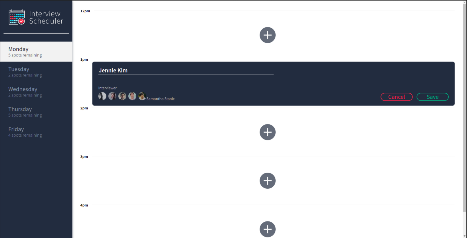 GitHub - AcChrome/scheduler: sheduler react assignment