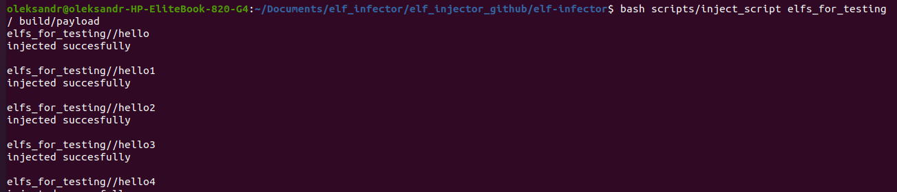 GitHub - etamin-code/elf-infector