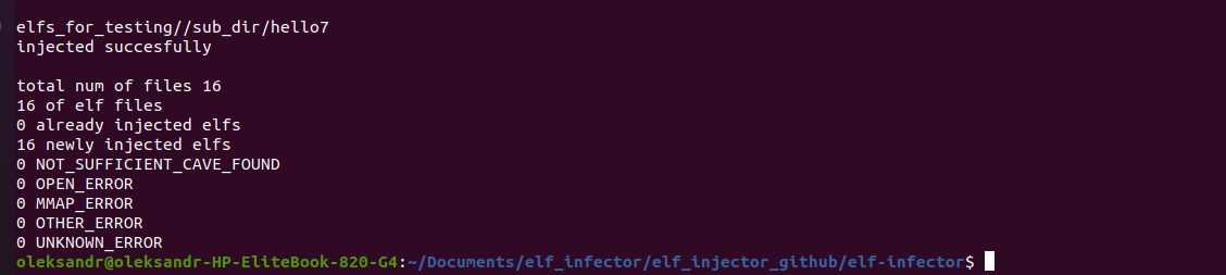 GitHub - etamin-code/elf-infector