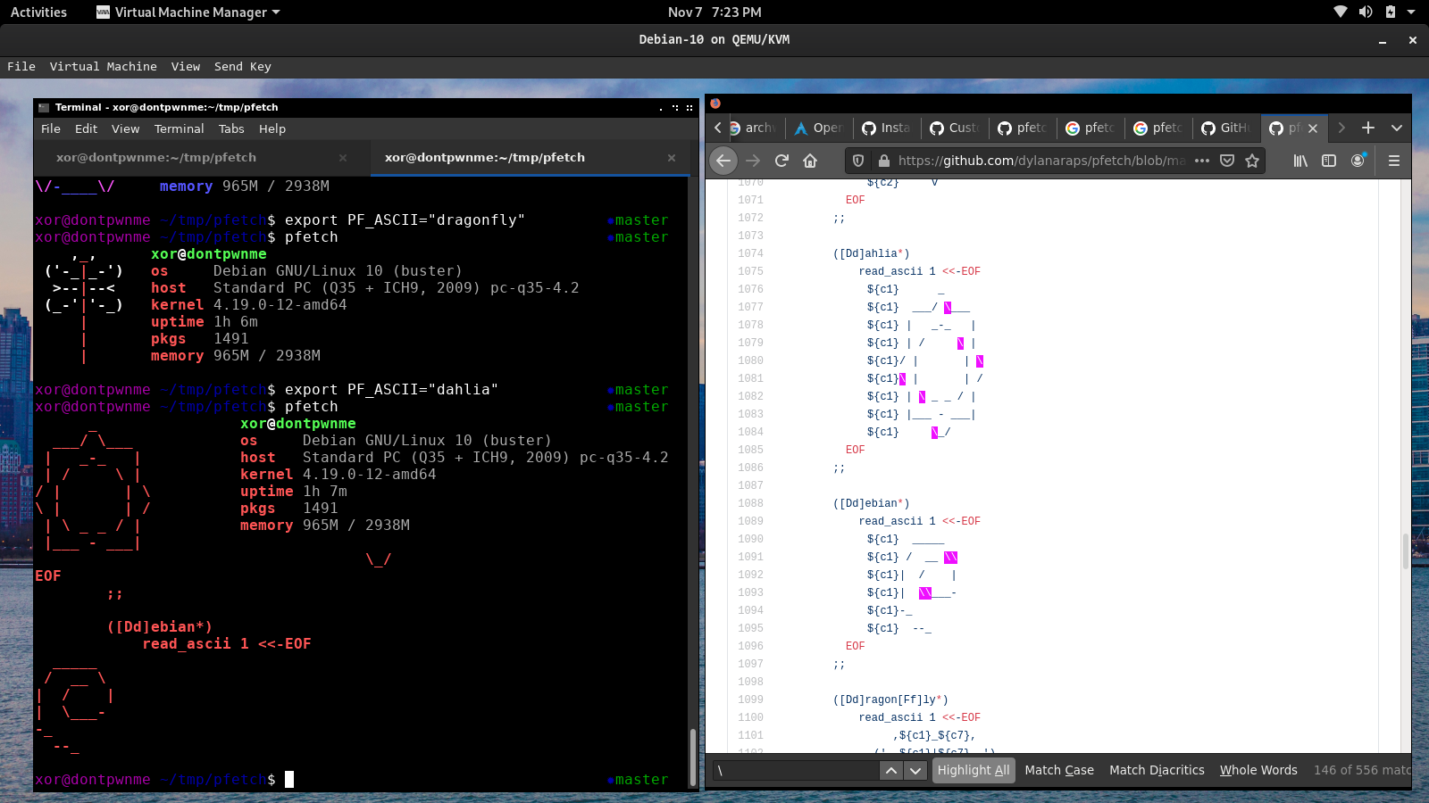debian or dahlia asciis are broken? · Issue #87 · dylanaraps/pfetch · GitHub
