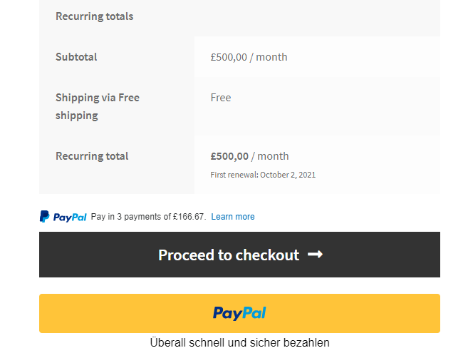 Express buttons & Pay Later visible on variable Subscription products ...