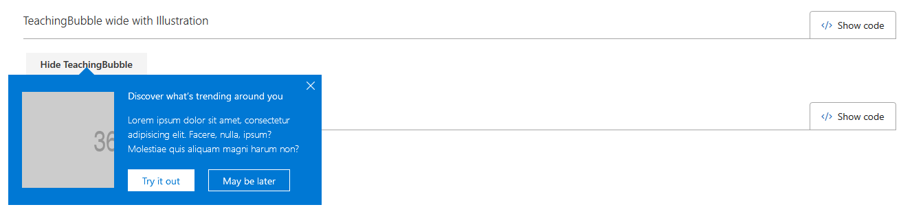 TeachingBubble: Usage documentation is woefully inadequate · Issue #7243 · microsoft/fluentui ...