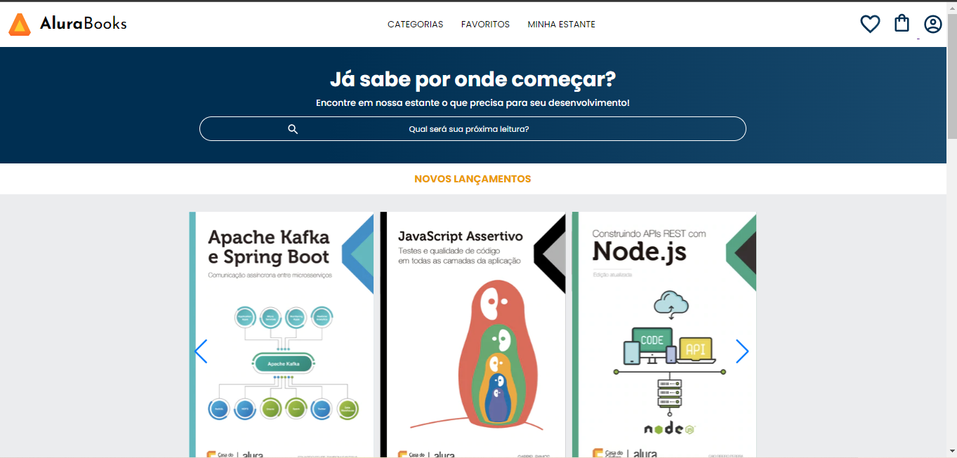 GitHub - JamRafa/AluraBook: Desenvolvido em em curso da alura, trata de responsividade com HTML ...