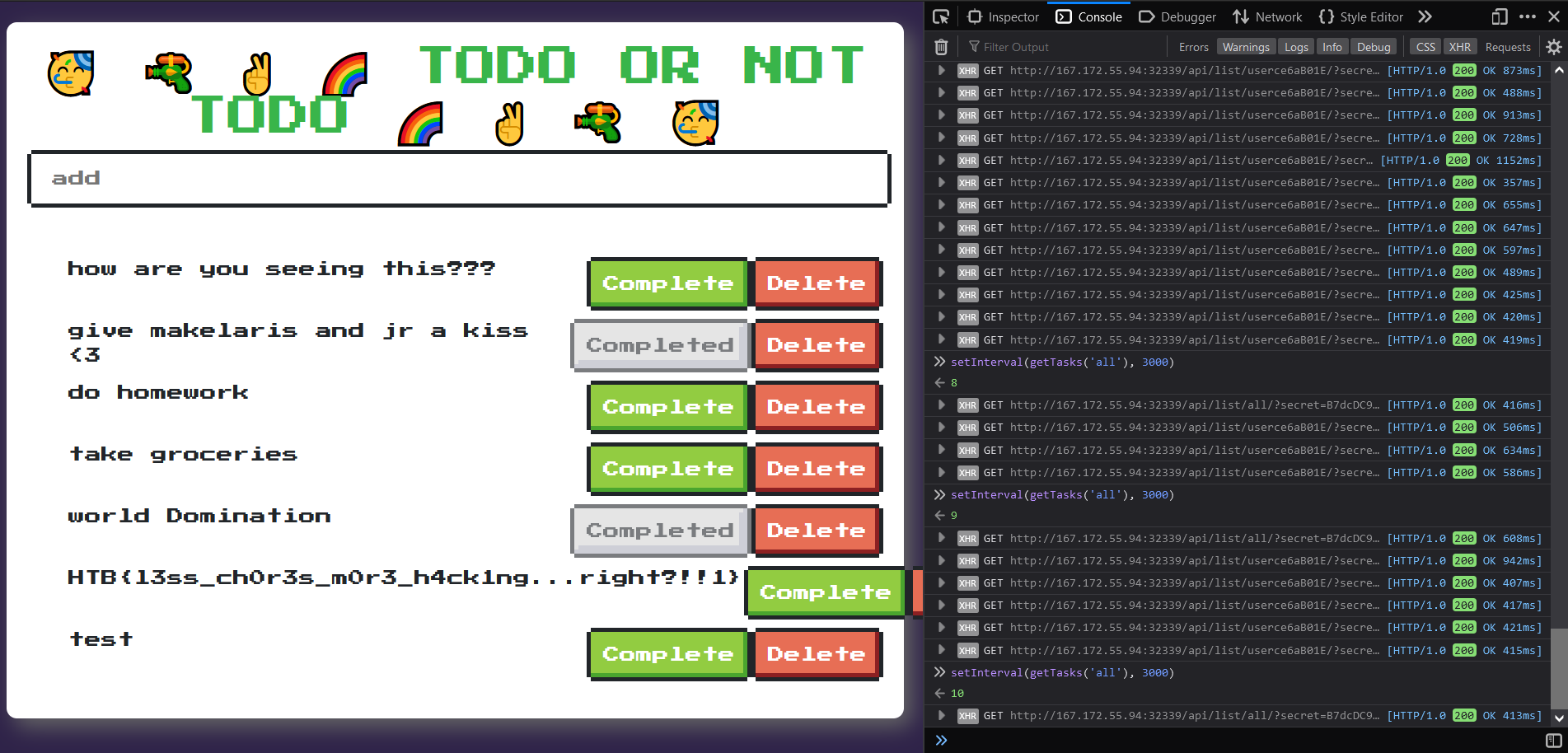 hackthebox/Categories/Web/baby todo or not todo/README.md at main · jon-brandy/hackthebox · GitHub