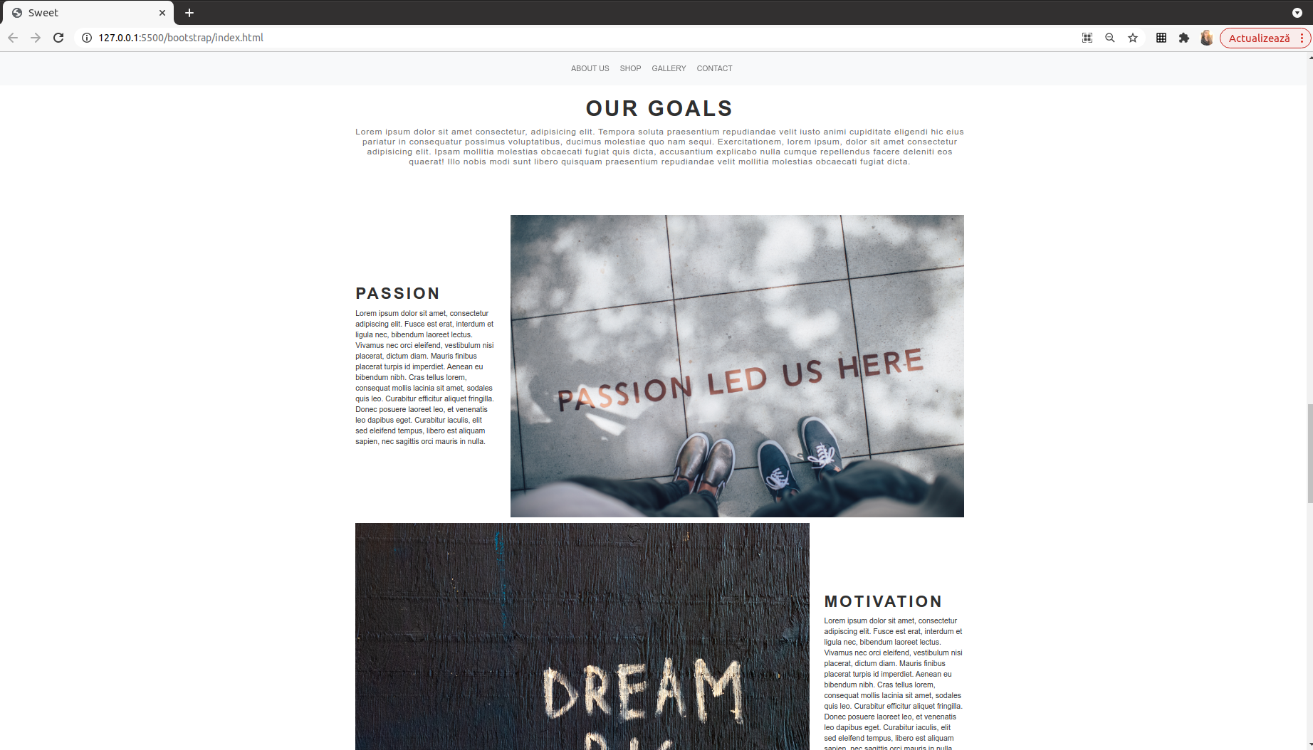 GitHub - jercamadalina/bootstrap-page