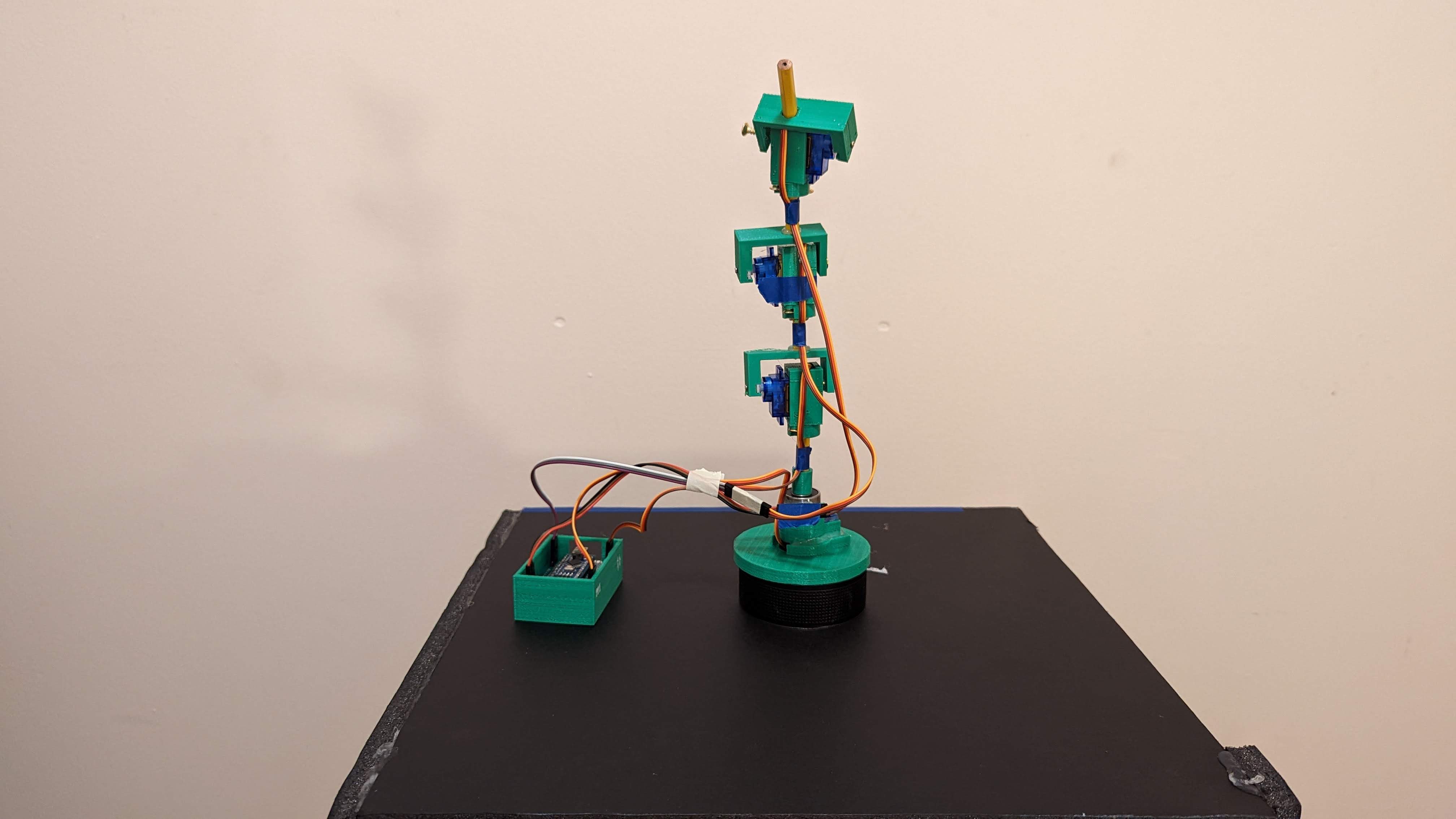 GitHub - ThomasVuNguyen/SG-90-Robot-Arm: A robot arm made of 28byj-48 stepper motor & sg90 servo ...