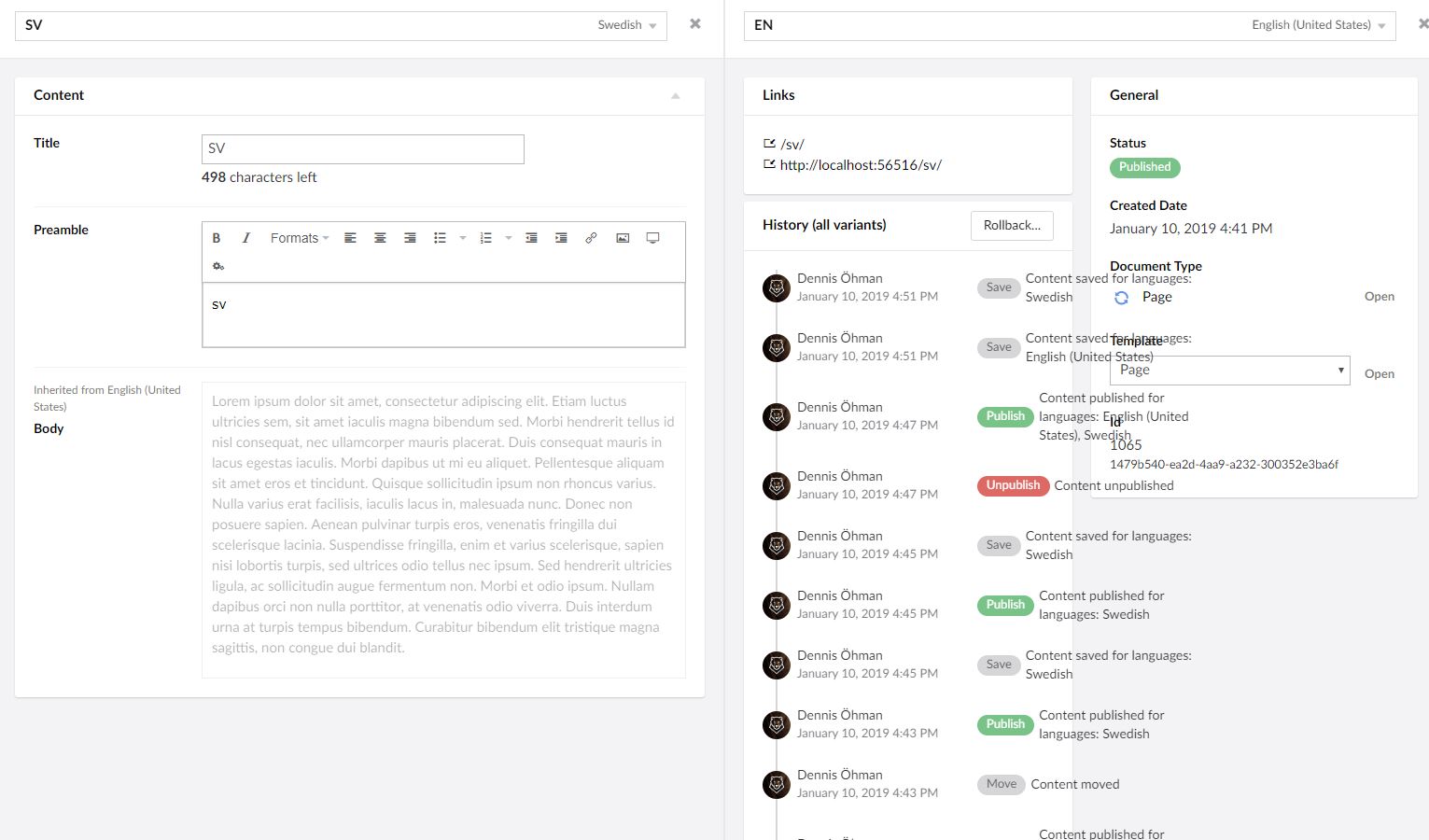 V8 Split view should open the content-tab/app or open the same app. · Issue #4042 · umbraco ...