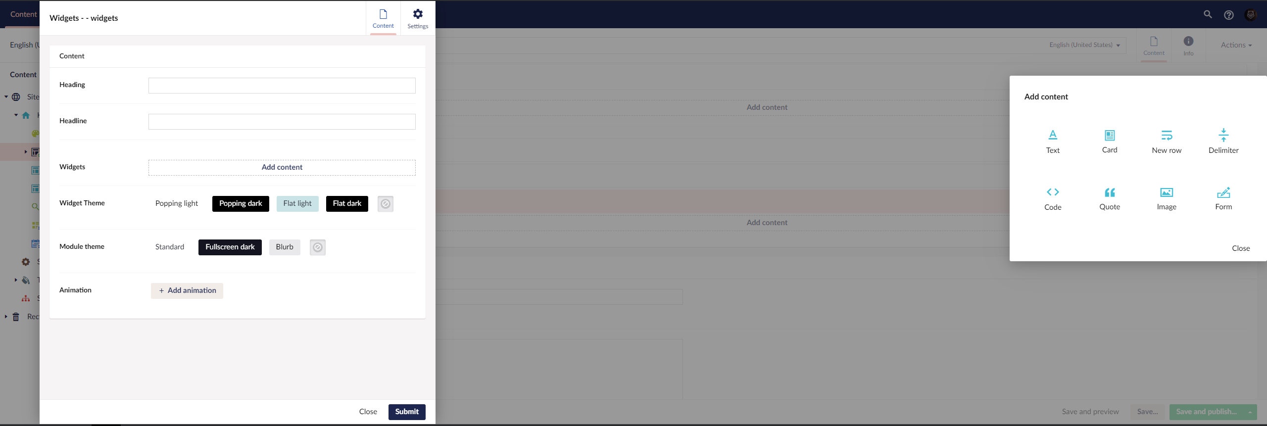 V8.7RC - Block Editor: NC-property with mutliple elementypes doesn't work in "infiniteeditor ...
