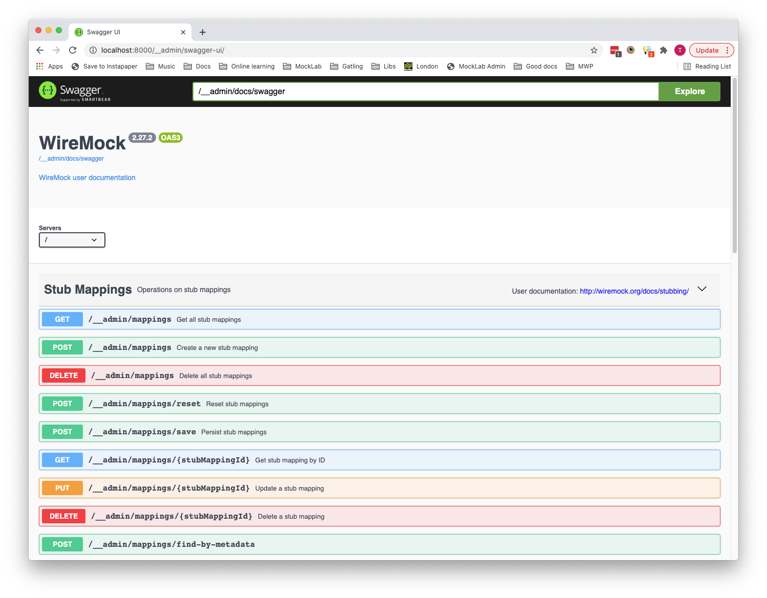 Swagger UI blank page with errors · Issue #1440 · wiremock/wiremock · GitHub