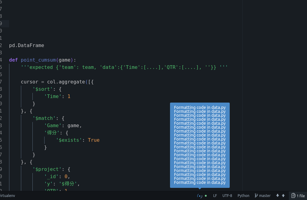 Forever Formatting Loop · Issue 44 · Atom Community Ide Python · Github