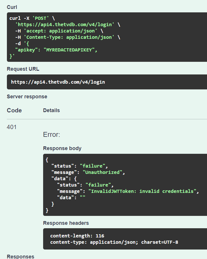 Troubles authenticating v4 api key · Issue #288 · thetvdb/v4-api · GitHub