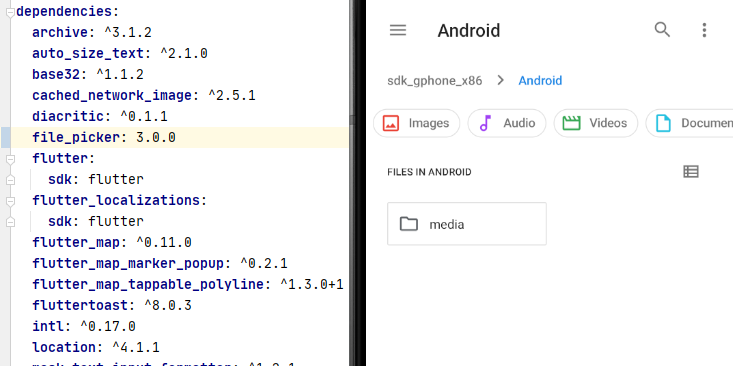 No display of the app directory · Issue #703 · miguelpruivo/flutter_file_picker · GitHub