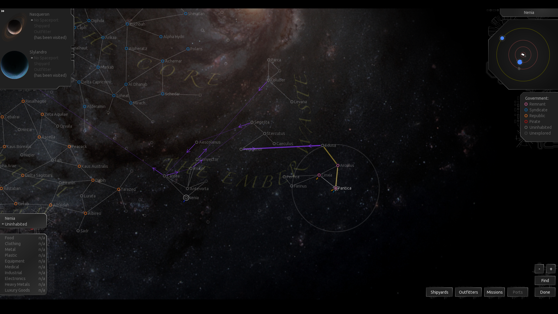 Can't plot route to Nenia · Issue #7865 · endless-sky/endless-sky · GitHub