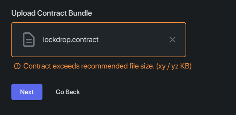 Add warning for instantiating contract above size limit · Issue #154 · use-ink/contracts-ui · GitHub