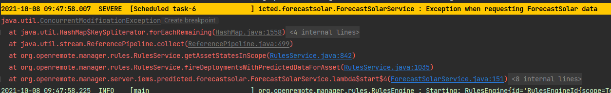 ConcurrentModificationException in RulesService · Issue #507 · openremote/openremote · GitHub