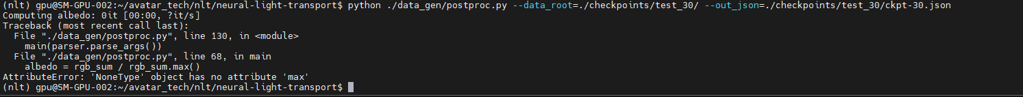 Issues running nlt_test.py · Issue #8 · google/neural-light-transport ...