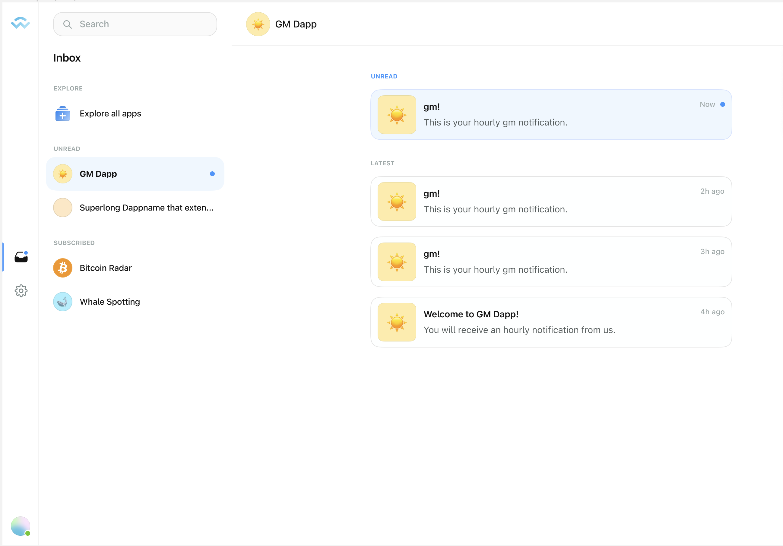 Improve Notifications page · Issue #257 · WalletConnect/web3inbox · GitHub