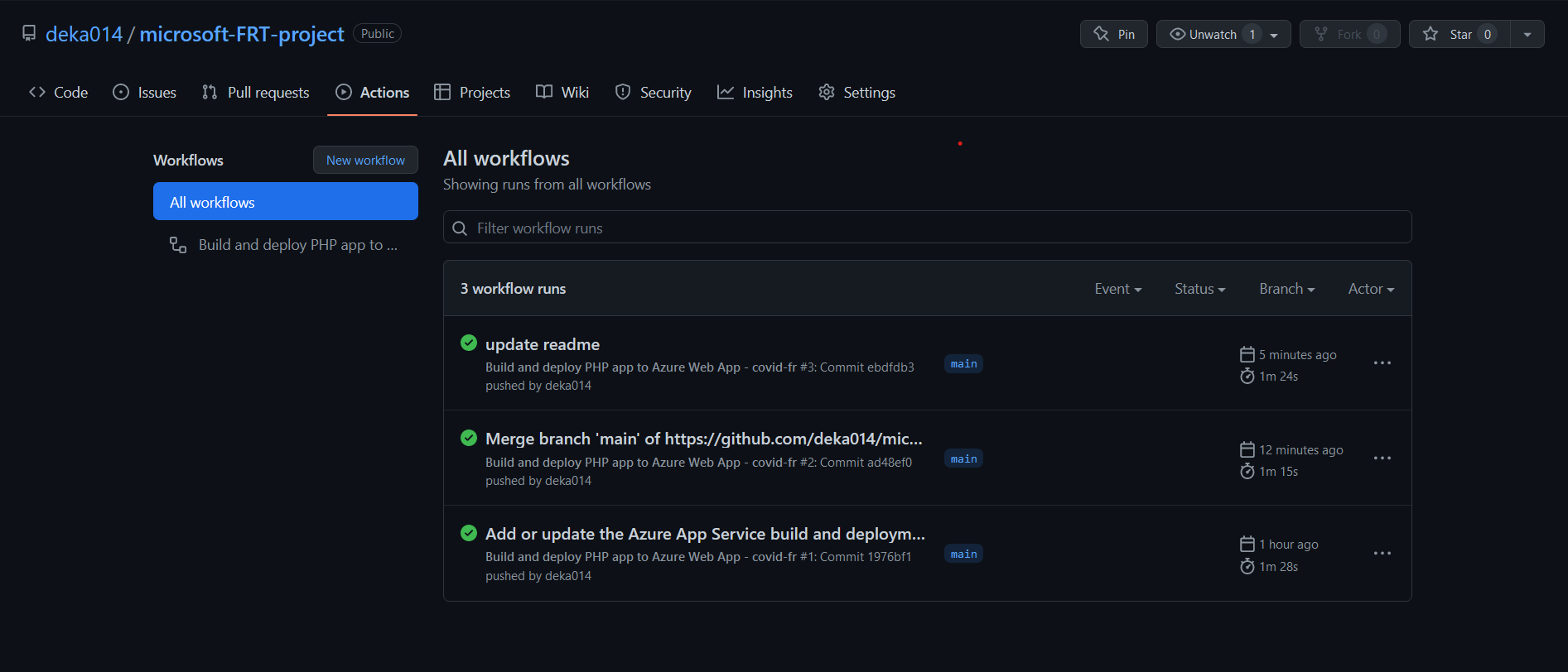 GitHub - deka014/microsoft-FRT-project