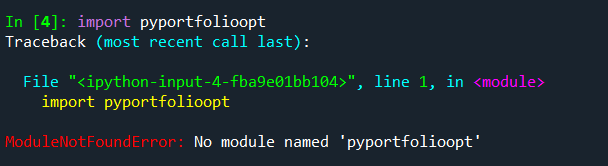 Could not install on Windows Anaconda · Issue #188 · robertmartin8/PyPortfolioOpt · GitHub