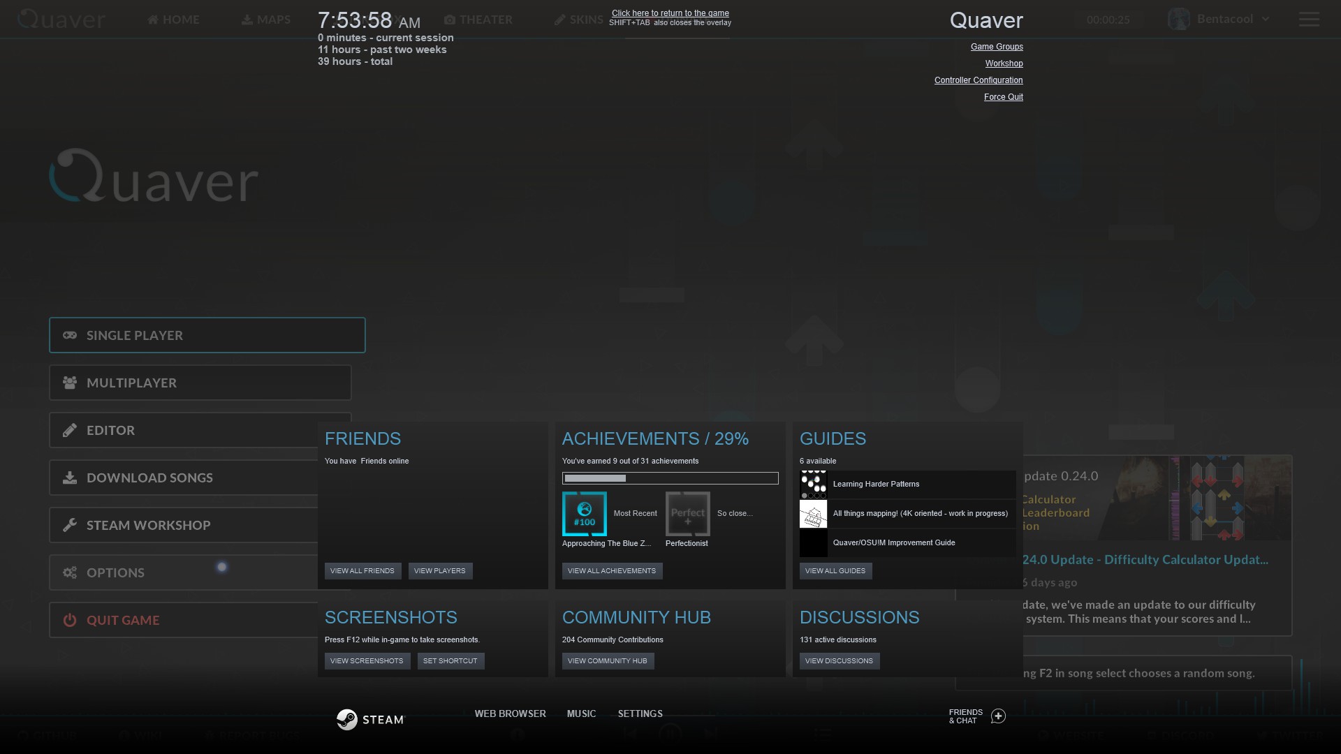 "Approaching the Blue Zenith" bug still exists in 1.2.0 · Issue #3888 · Quaver/Quaver · GitHub