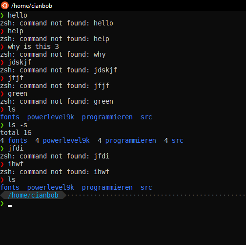 Color of arrow in non-hooked mode shifted by one · Issue #1311 · romkatv/powerlevel10k · GitHub