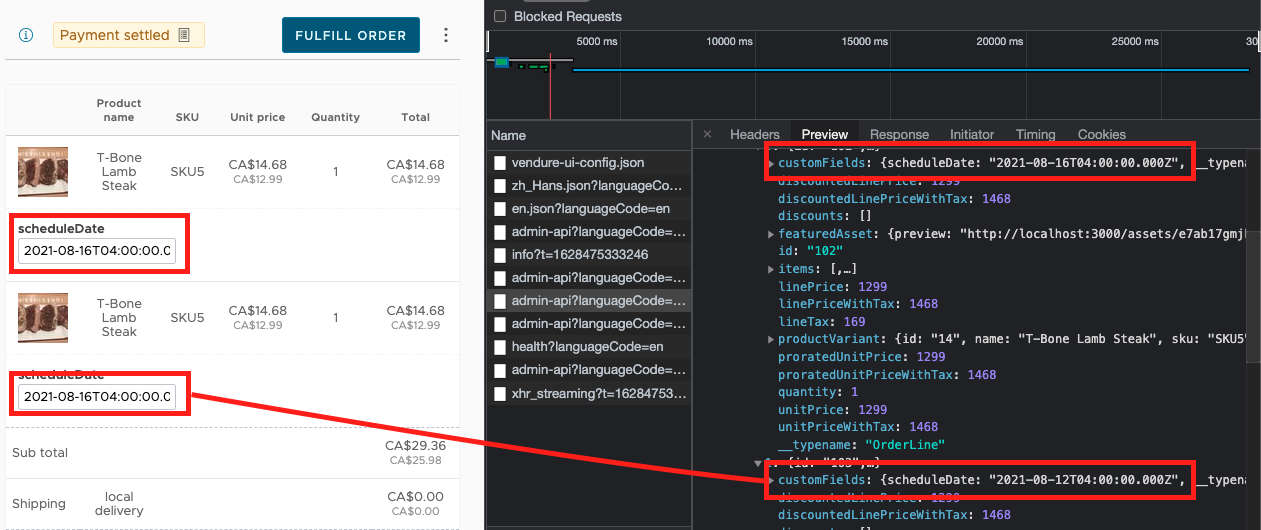custom attribute not displayed correctly on order detail view · Issue #1031 · vendure-ecommerce ...