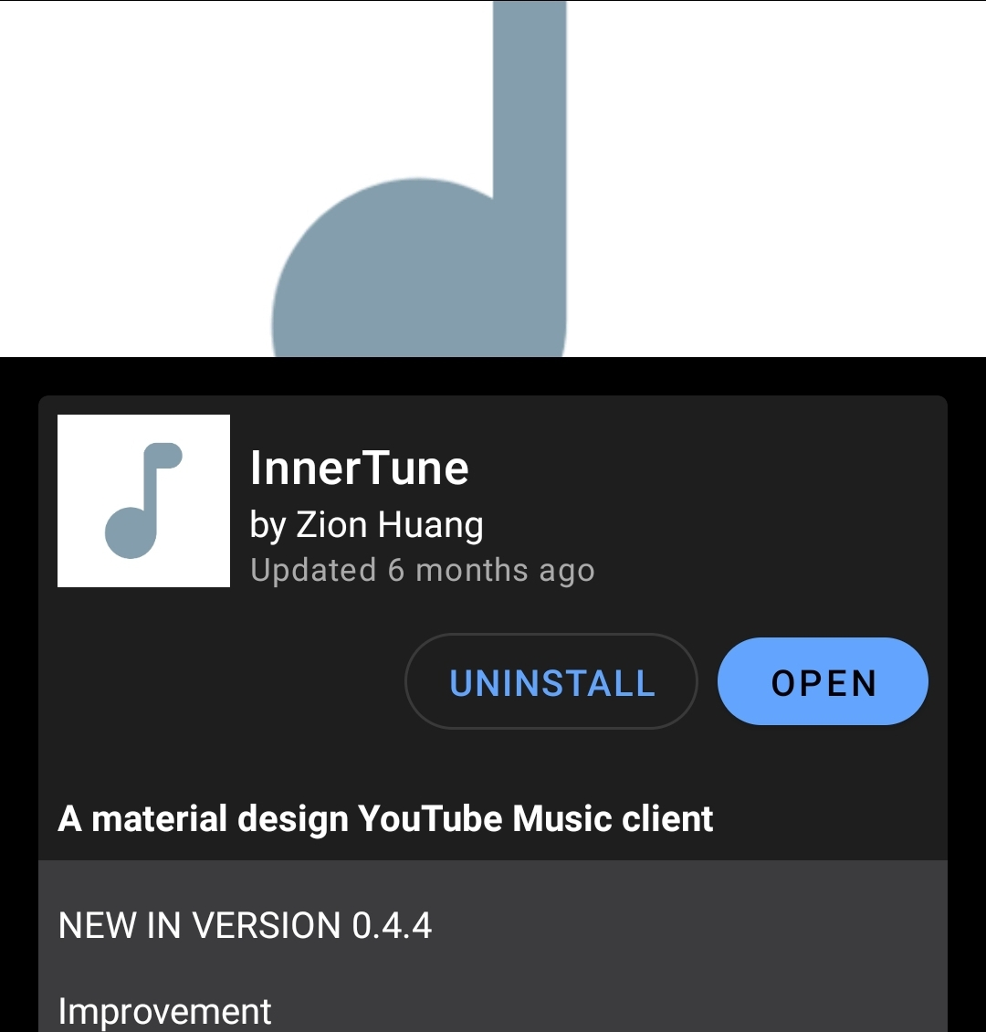 Tapping Search Result Allows Continue of Searching · Issue #783 · z-huang/InnerTune · GitHub