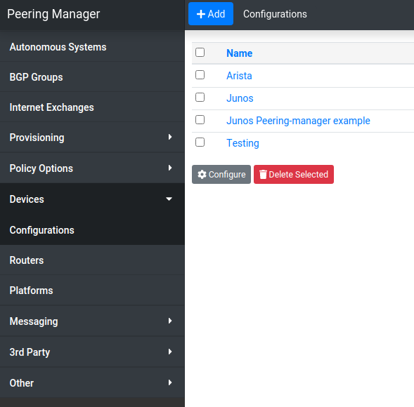 Improve visibility of Navigation Sidebar submenu · Issue #574 · peering-manager/peering-manager ...