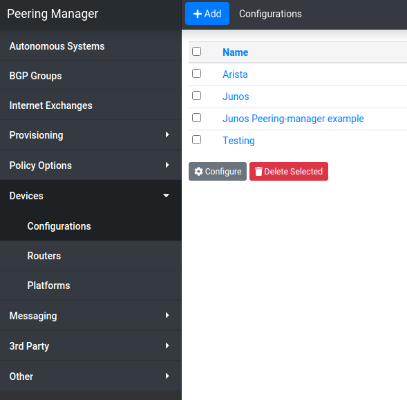 Improve visibility of Navigation Sidebar submenu · Issue #574 · peering-manager/peering-manager ...