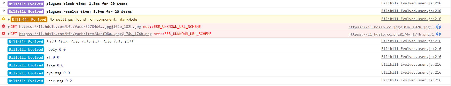 自定义顶栏头像加载失败 · Issue #3734 · the1812/Bilibili-Evolved · GitHub