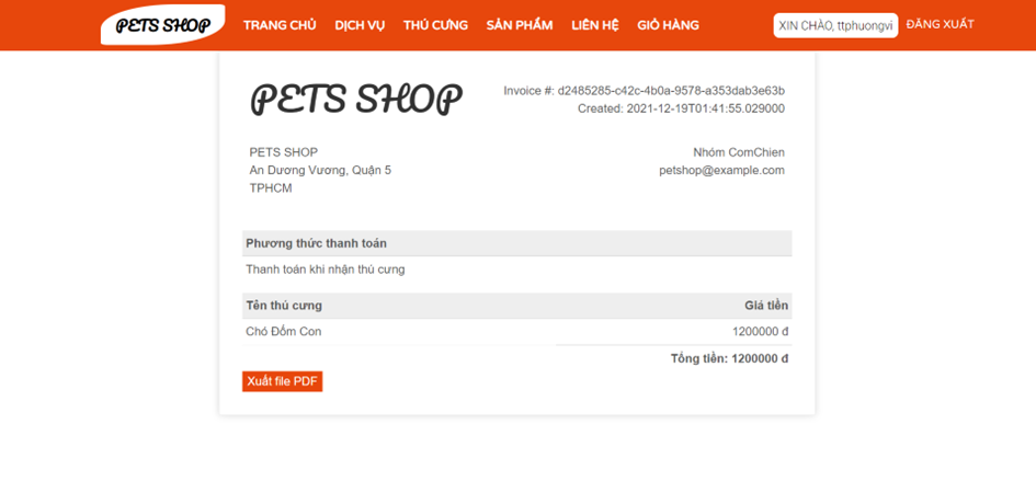 GitHub - ngdanhtrung/petshop-farmstack